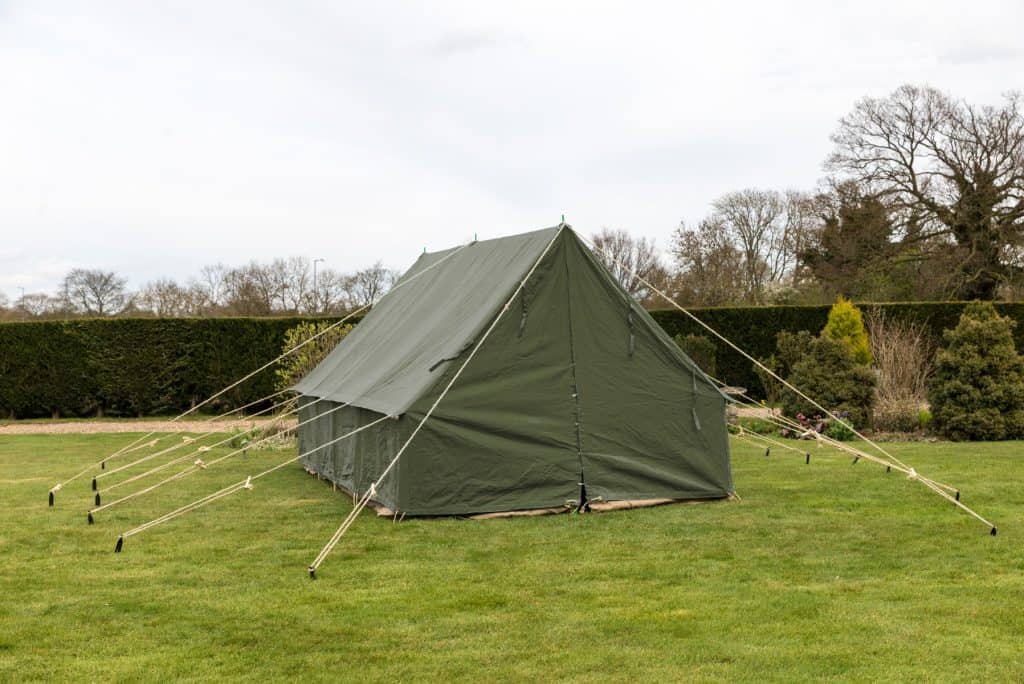 Patrol Tent 14' x 14' Olive green. Ideal for Scout Groups. Buy now