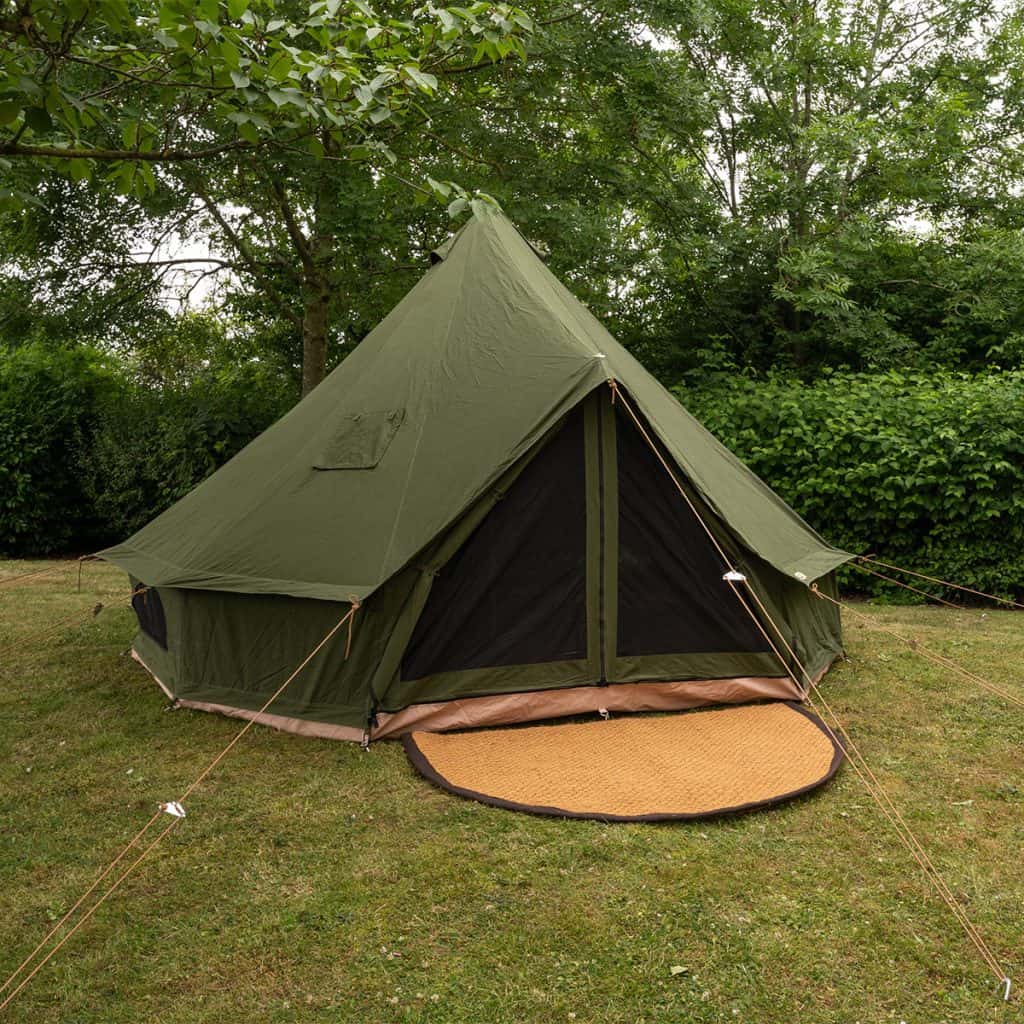 4M Bell Tent Olive-Green - Kokoon Deluxe -100% cotton canvas
