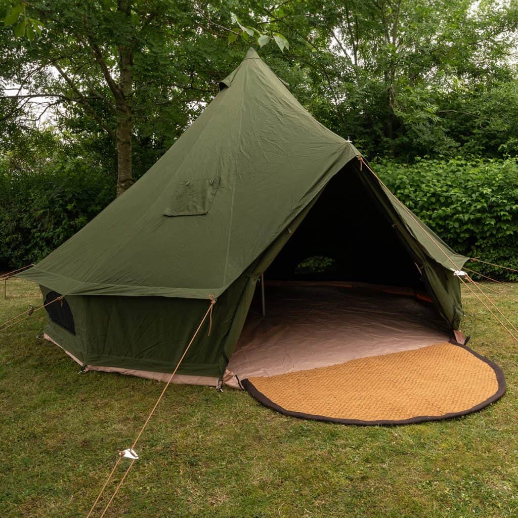 5M Olive Green Bell tent with chimney fitting installed-Free shipping