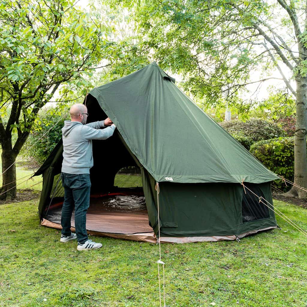 Olive Green Kokoon Deluxe Bell Tent XL