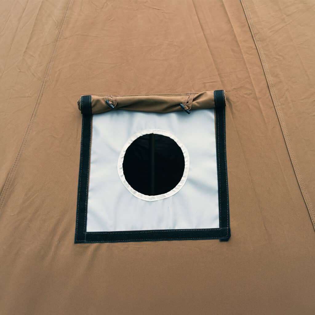 5m Walnut Brown Kokoon Deluxe XL Bell Tent with Chimney